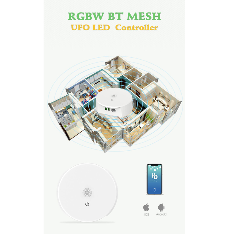 DC12/24V RGBW Bluetooth UFO Controller Working with Android,iOS System ...
